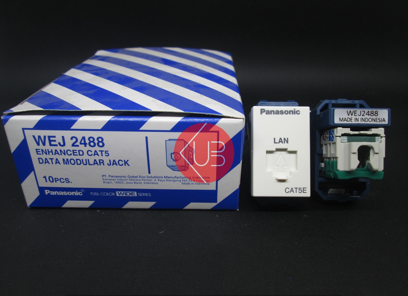 Panasonic Wide Data Outlet CAT5E WEJ2488H - Karya Utama Bersama